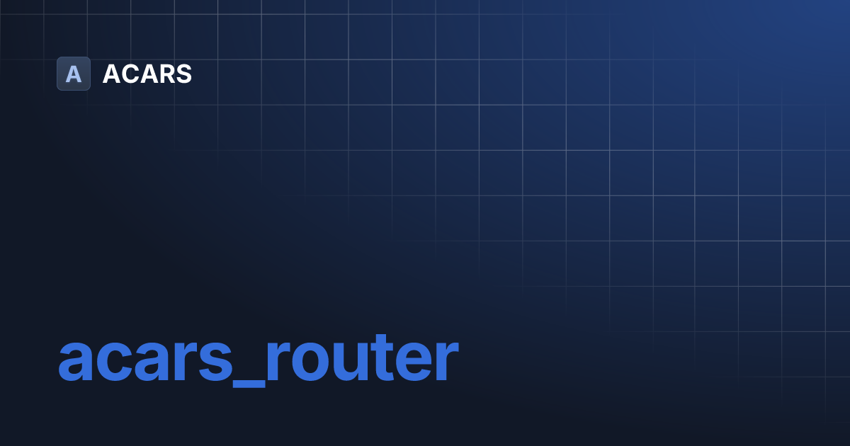 acars_router | ACARS